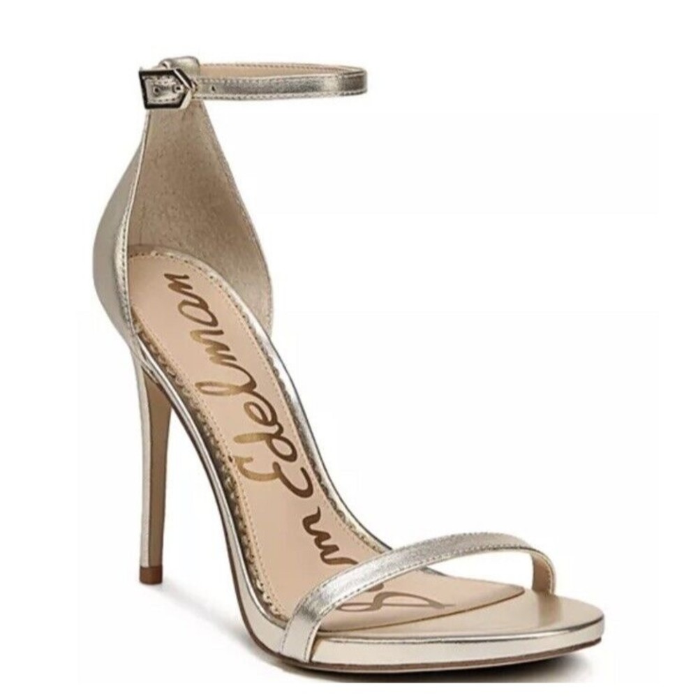 Sam Edelman Ariella Silver High Heel Sandals Size 7.5… - Gem